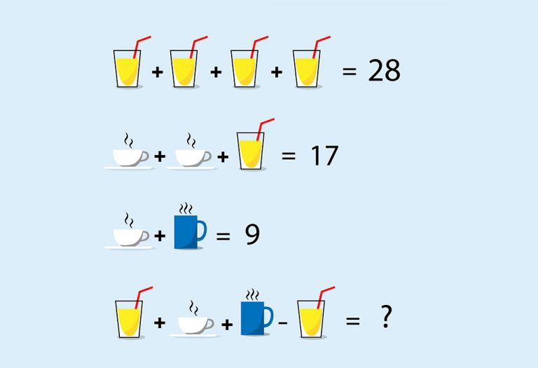 25 Easy Maths Puzzles for Kids With Answers
