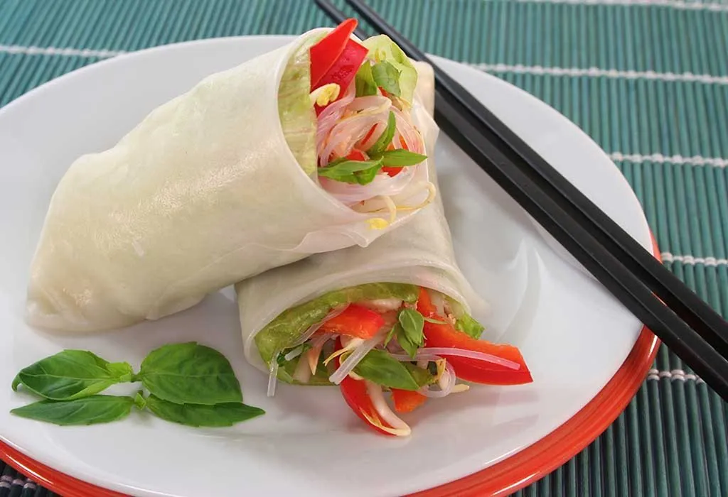 : How to Make Vegetable rice roll- Recipe on FirstCry Parenting