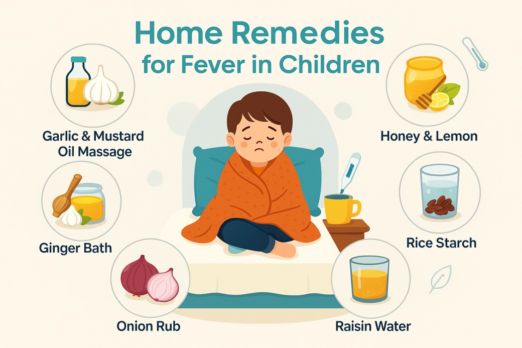 How to Reduce Fever in Child Naturally - Home Remedies & Tips