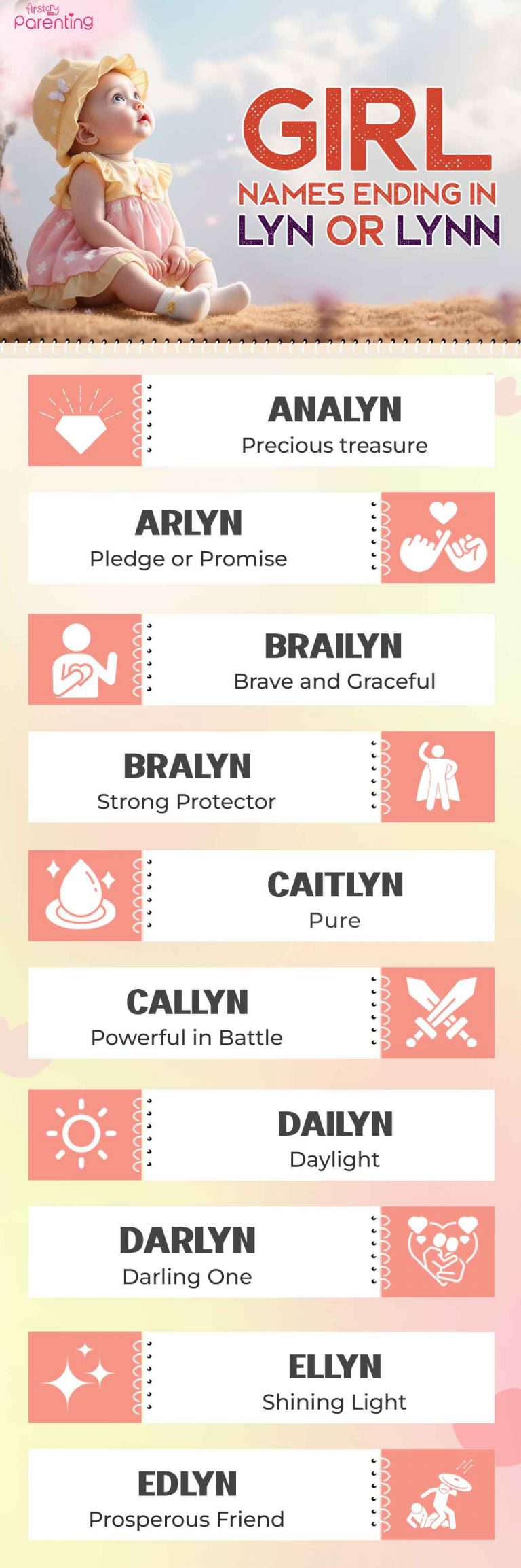 Top 350 Girl Names Ending in Lyn or Lynn