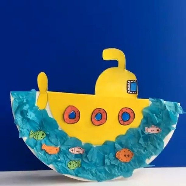 paper plate submarine