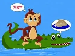 The Monkey & The Crocodile Story in English For Children With Moral