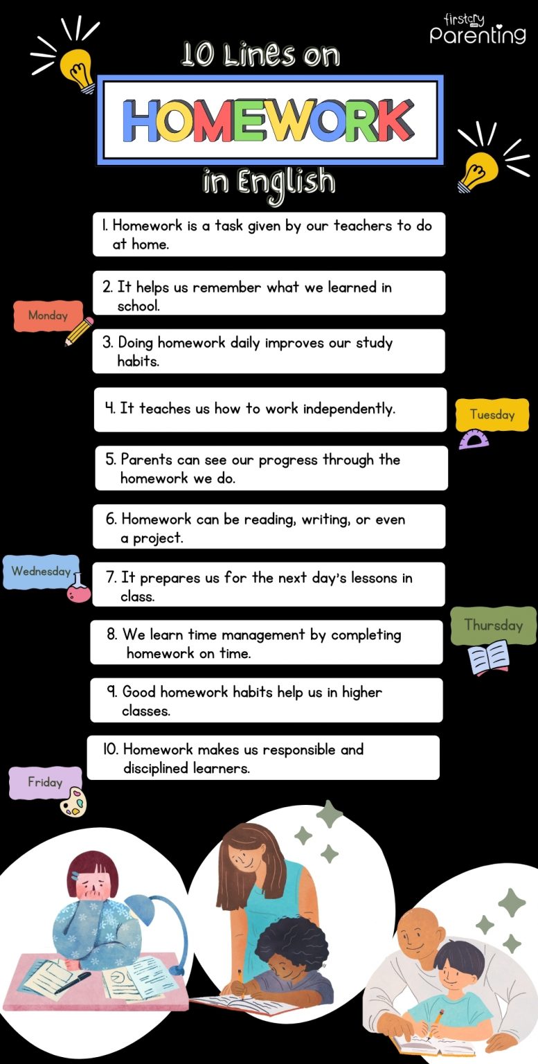 Essay On Homework - 10 Lines, Short and Long Essay