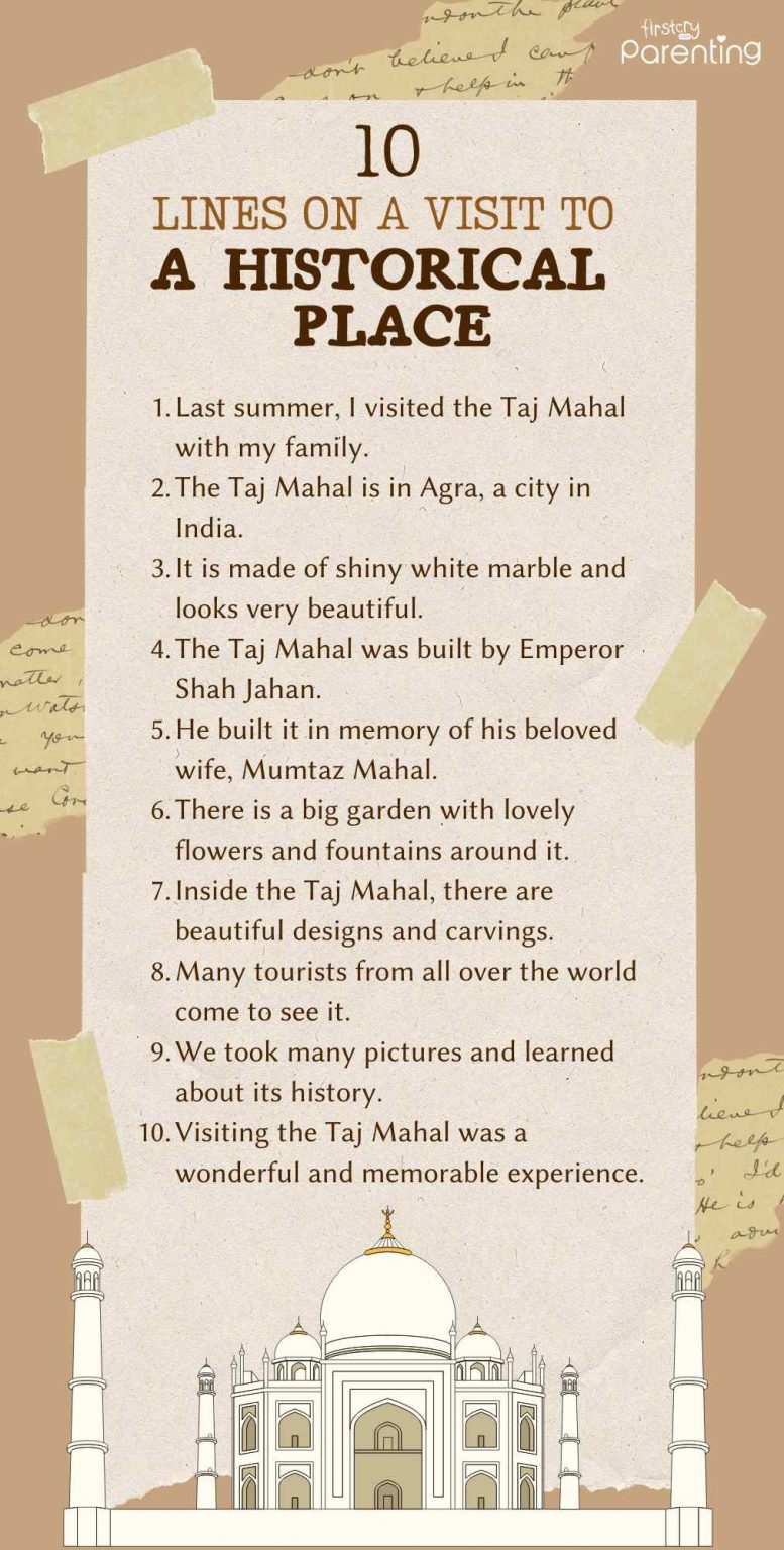 A Visit To A Historical Place Essay - 10 Lines, Short and Long Essay