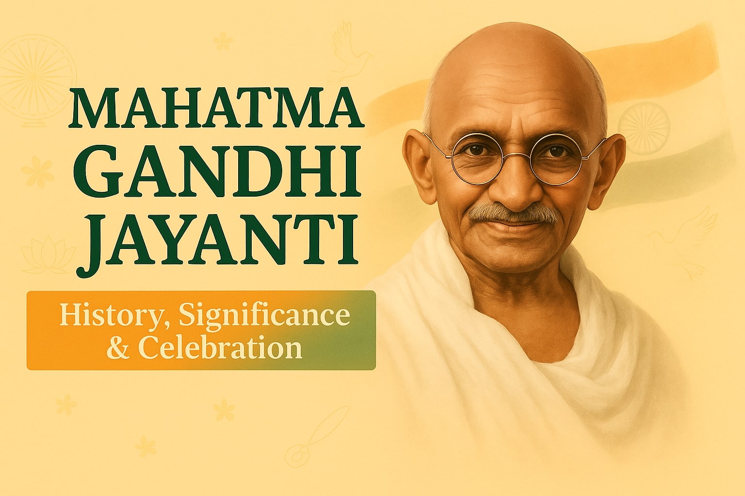 Mahatma Gandhi Jayanti 2025 - History, Significance & Celebration