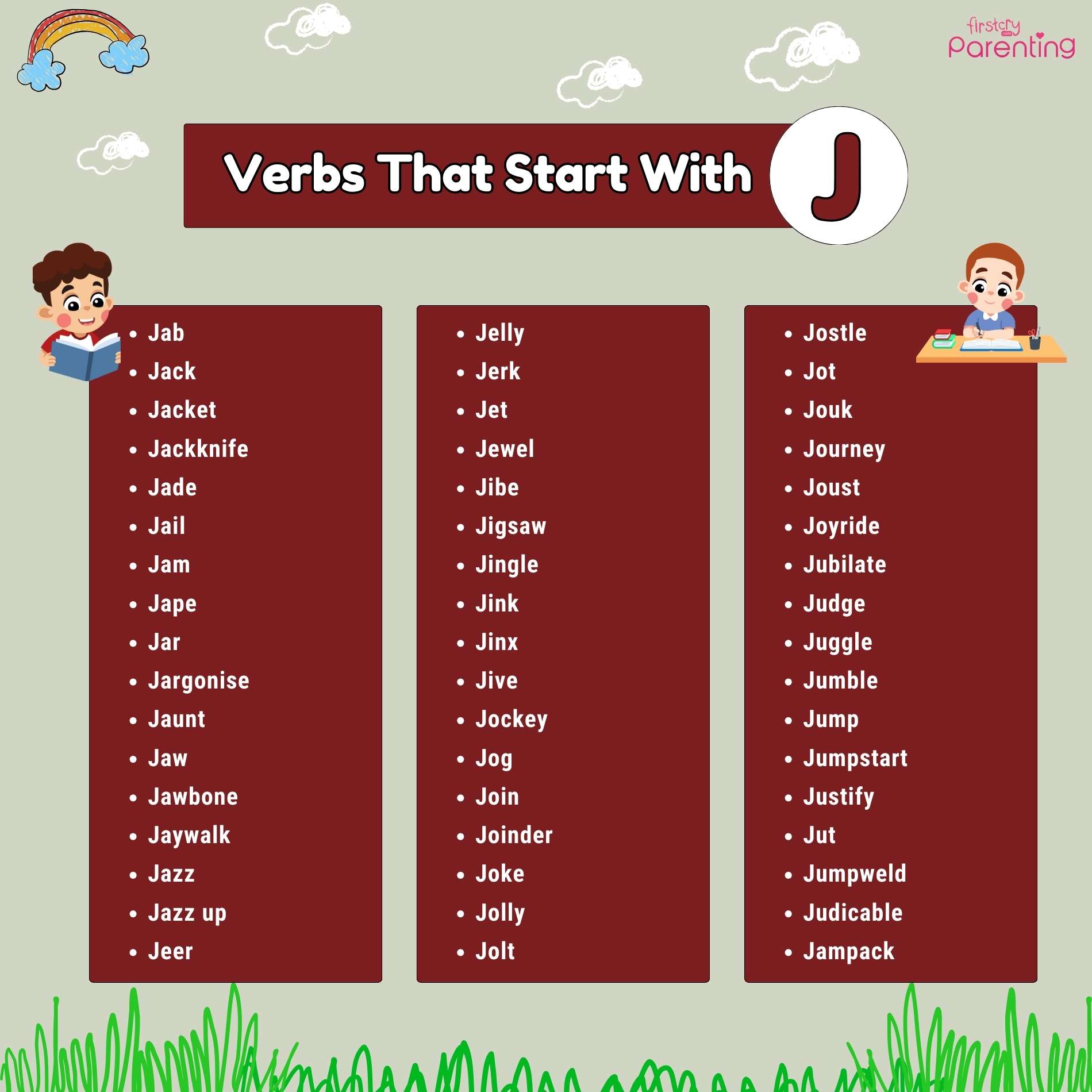 Verbs That Start With J in English (With Meanings & Examples)