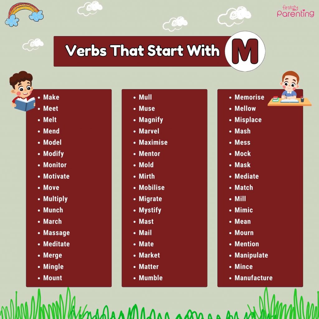 Verbs That Start With M in English (With Meanings & Examples)
