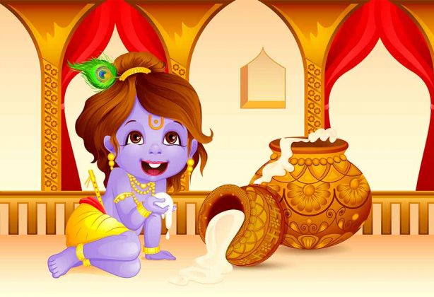 श्री कृष्ण माखन चोर की कहानी Shree Krishna Makhan Chor Story In Hindi