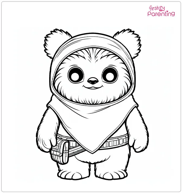 Star Wars Ewok Coloring Pages