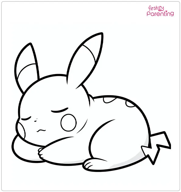 25 Pikachu Coloring Pages Free Printable Sheets and Images for Kids
