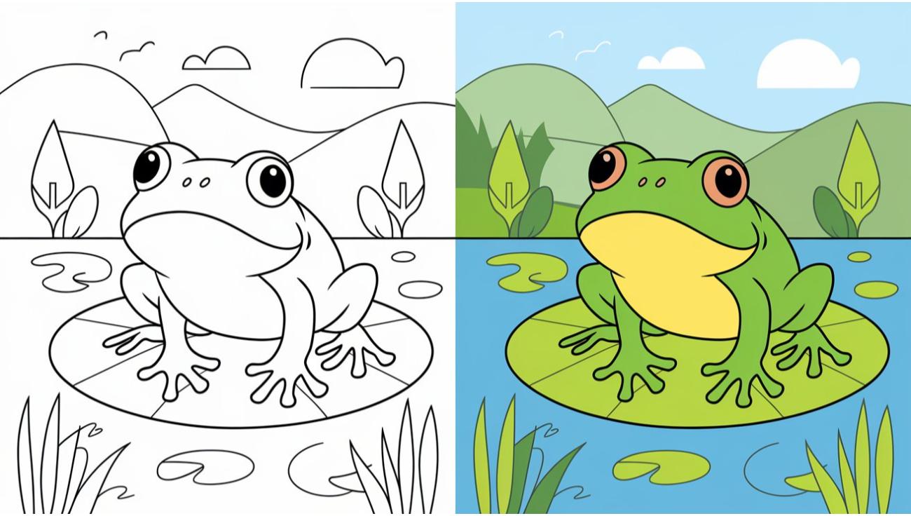 25 Frog Coloring Pages - Free Printable PDF Sheets for Kids