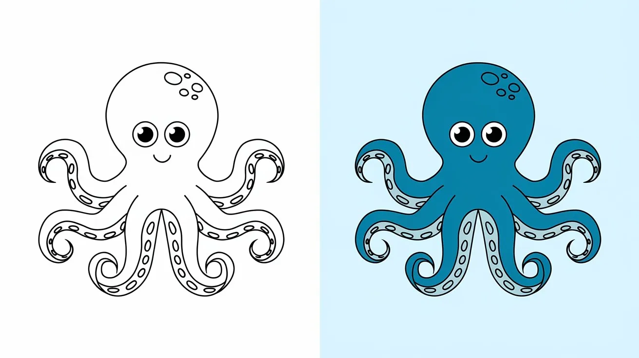 25 Octopus Coloring Pages: Free Printable Sheets, Pictures and Images for Kids