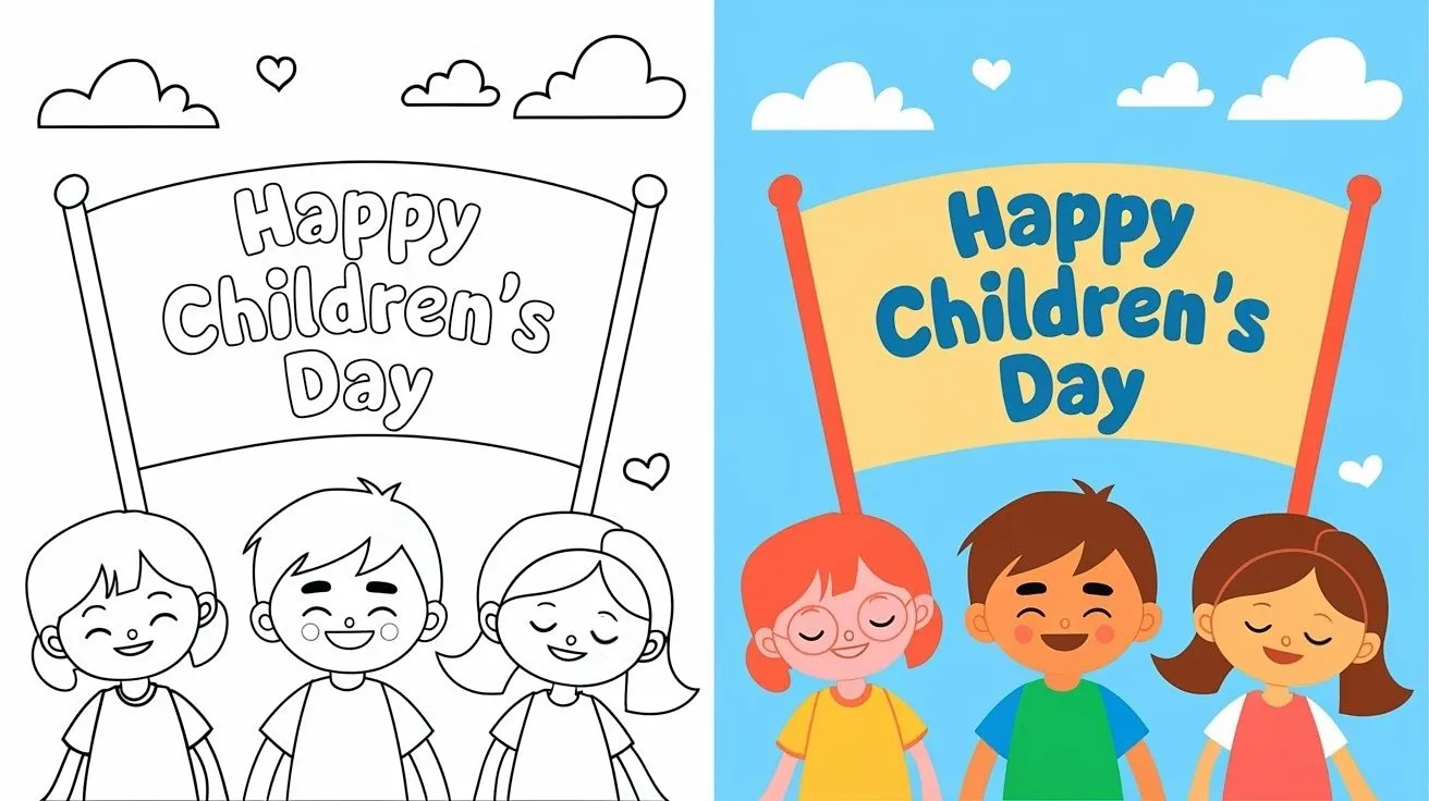 15+ Childrens Day Coloring Pages: Free Printable Sheets for Kids