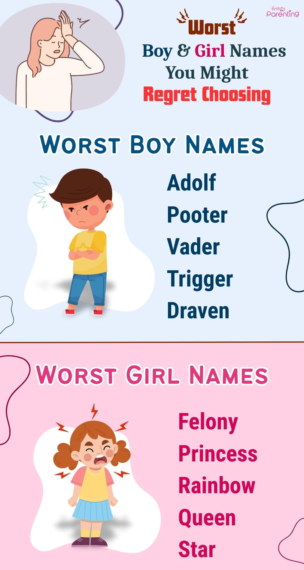 80 Worst Baby Names That Might Not Suit Your Child Well