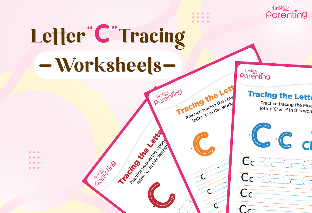 Letter C Tracing Worksheets for Preschoolers and Kids