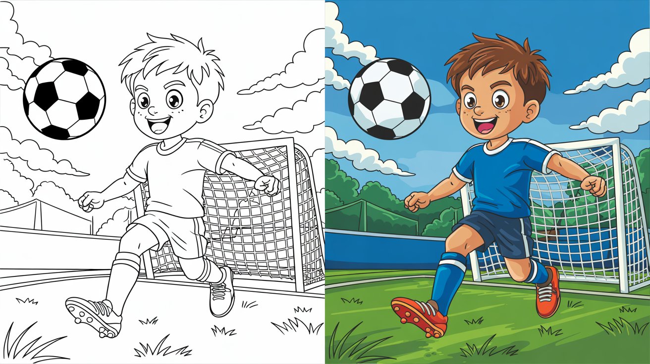 25 Soccer Coloring Pages - Free Printable, Sheets and Images for Kids