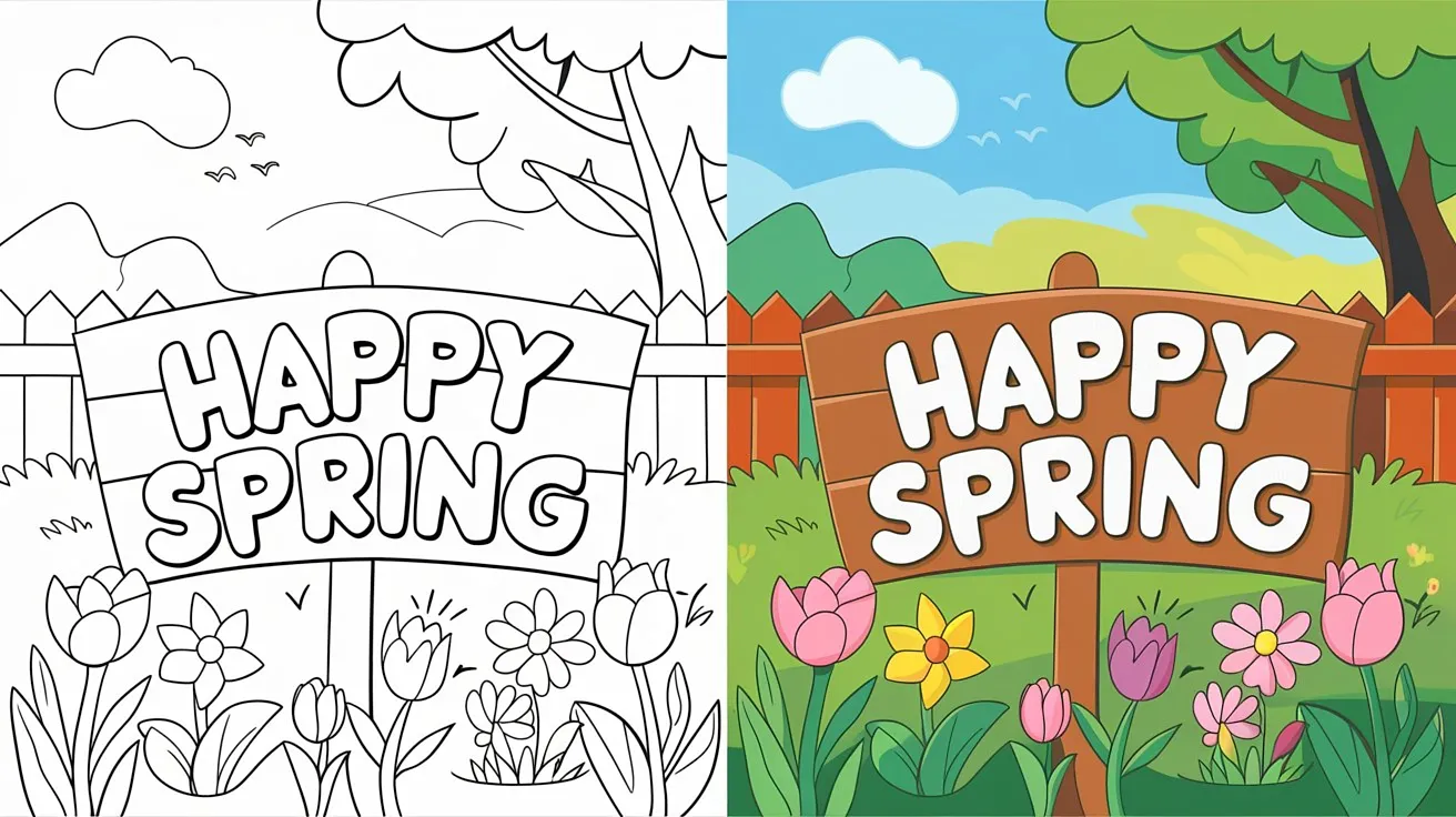 25 Spring Coloring Pages: Free Printable Sheets, Pictures and Images ...
