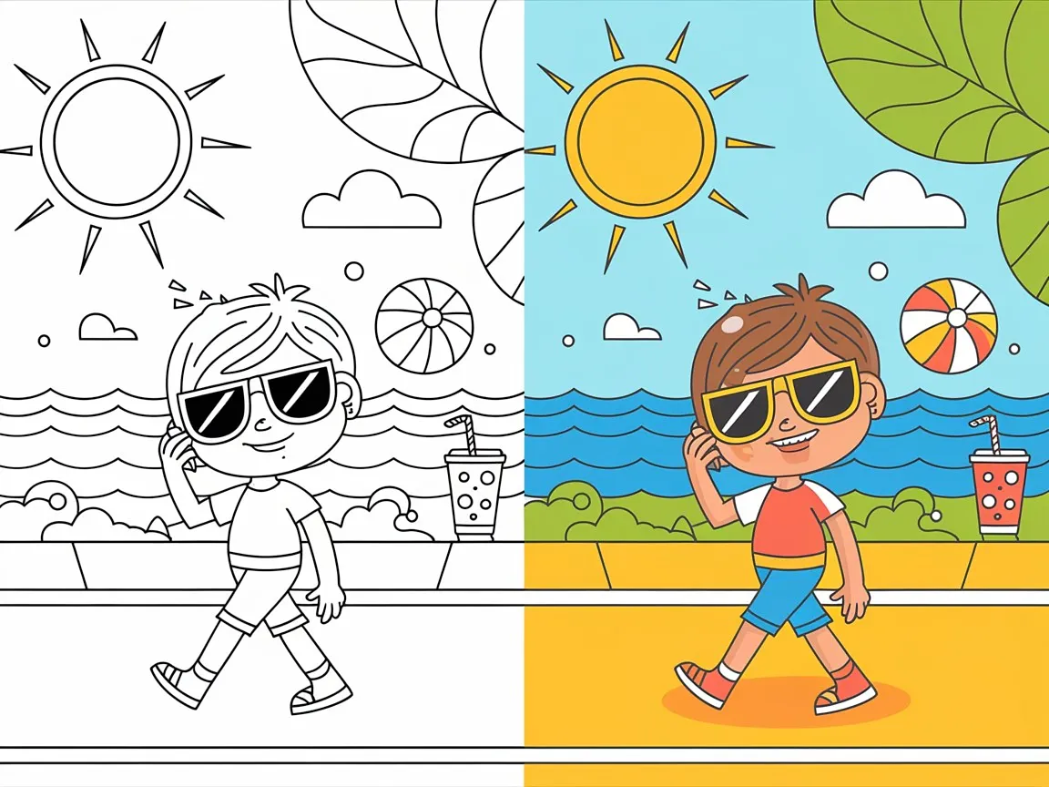 25 Summer Coloring Pages: Free Printable Sheets, Pictures and Images ...