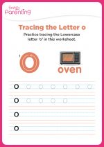 Letter O Tracing Worksheets for Preschoolers and Kids