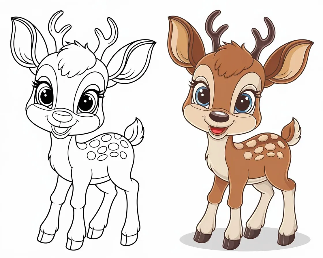 25 Deer Coloring Pages: Free Printable Sheets, Pictures and Images for Kids