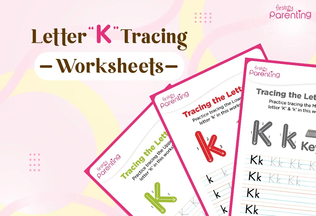 Letter K Tracing Worksheets for Preschoolers and Kids