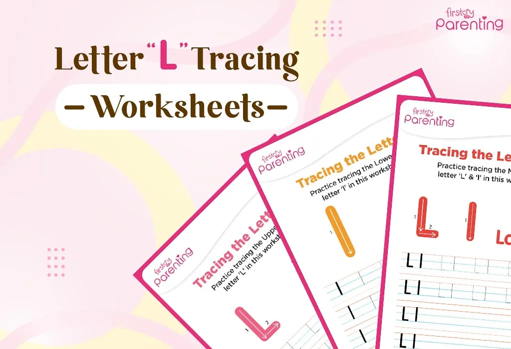 Letter L Tracing Worksheets for Preschoolers and Kids