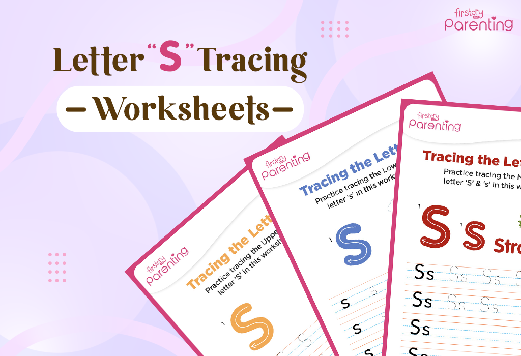 Letter S Tracing Worksheets for Preschoolers and Kids