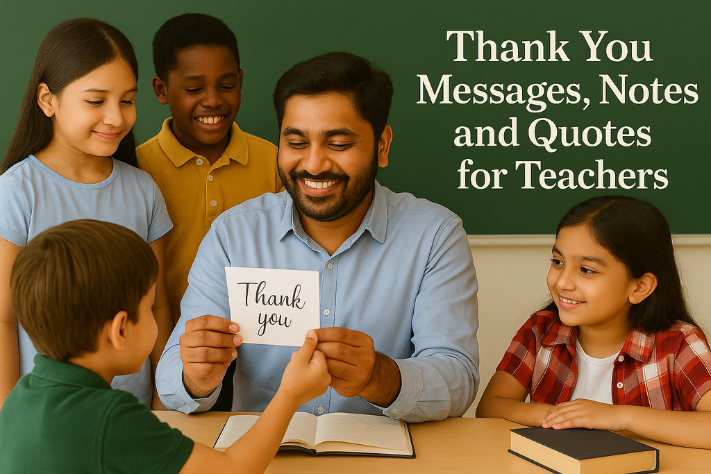 170+ Best Thank You Messages, Notes & Quotes for Teachers