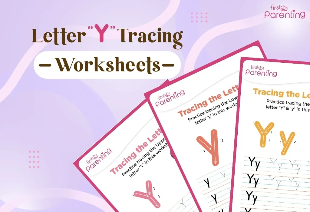 Tracing Letter Y Worksheets for Preschooler and Kids