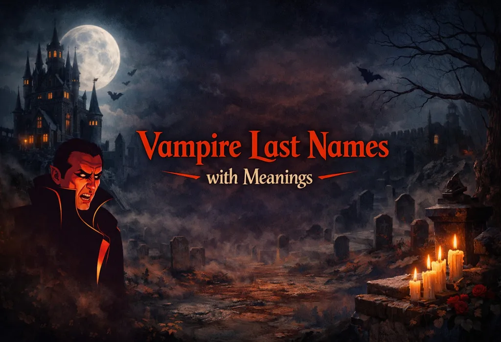 250 Vampire Last Names with Meanings