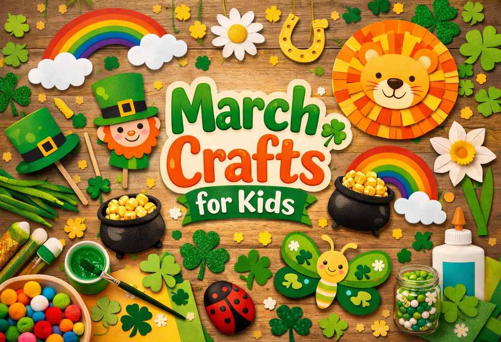 25+ March Crafts for Kids to Celebrate Spring Time