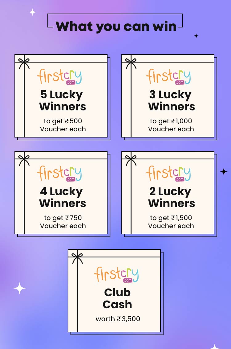 Spin The Wheel Contest – Win Gift Vouchers Worth Rs.3,000 | FirstCry ...