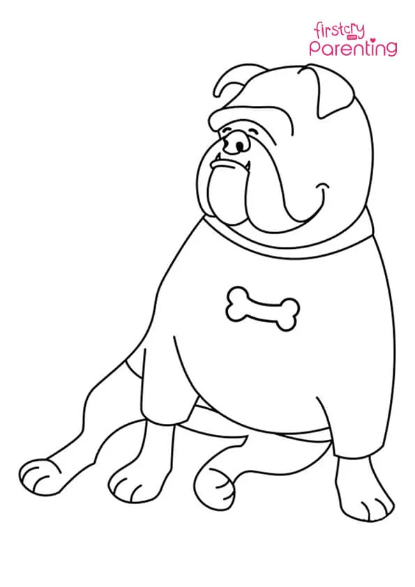 Easy Printable Dog Coloring Pages for Kids