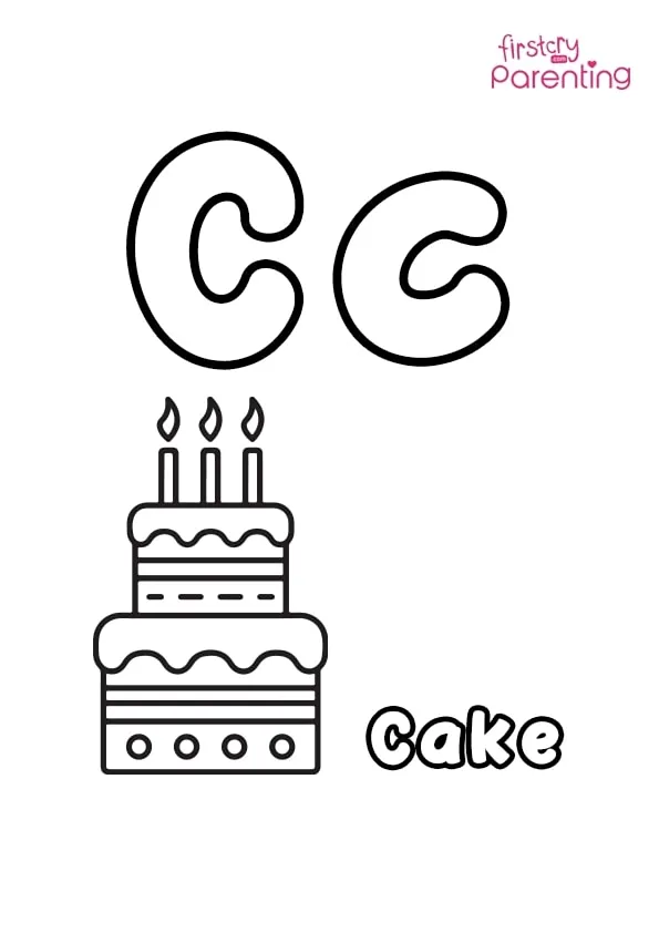 Letter C Coloring Pages, Free Printable Sheets, Images & Pictures for Kids