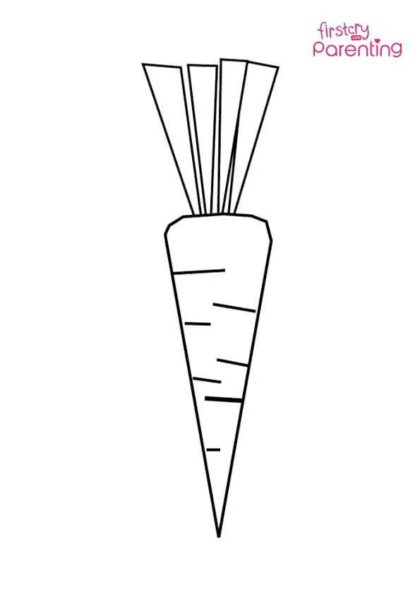 Carrot Coloring Pages Fruits And Vegetables Coloring Page For Kids