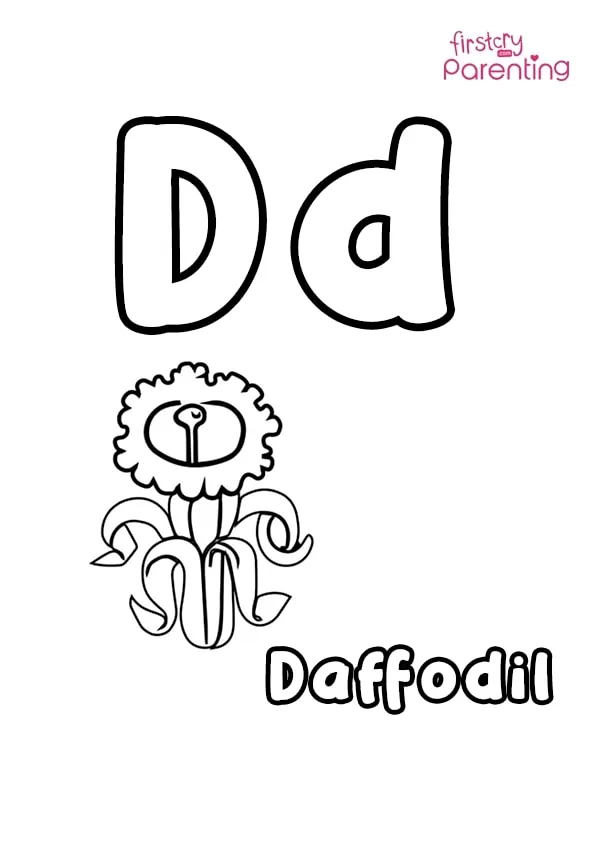 Coloring Letter D Worksheets