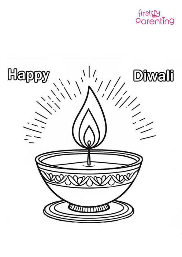 Diwali Rangoli Coloring Page Printable Coloring Page for Kids ...