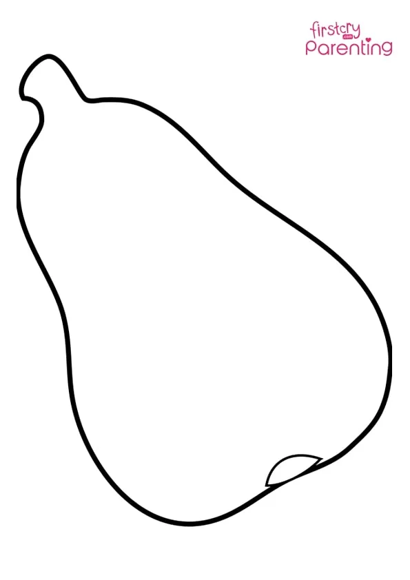 Easy Printable Pears Coloring Pages for Kids