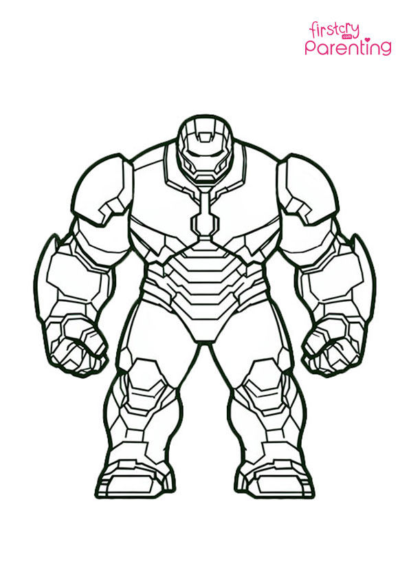 Avengers Hulk Printable Coloring Page for Kids | FirstCry Parenting