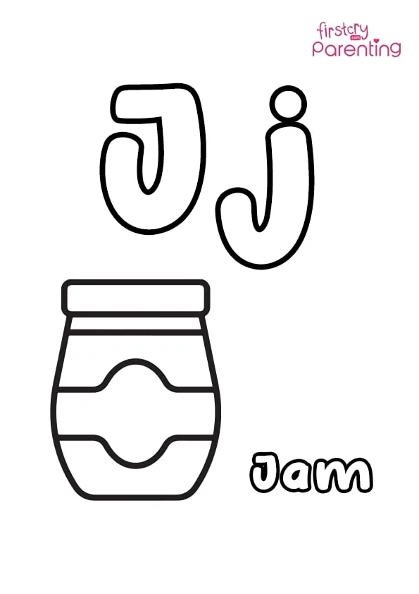 J Coloring Pages