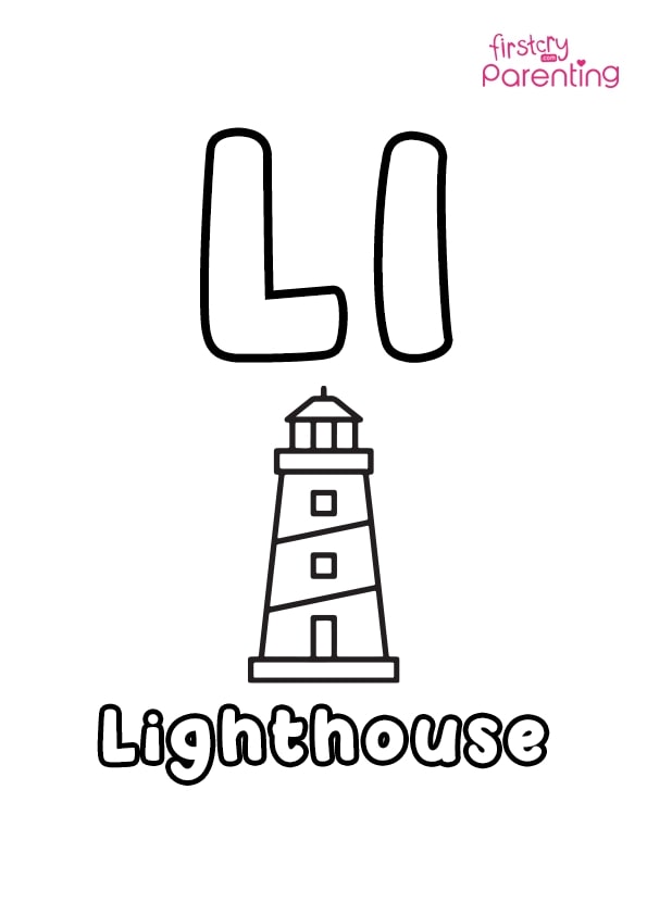 Easy Printable Letter L Coloring Pages for Kids