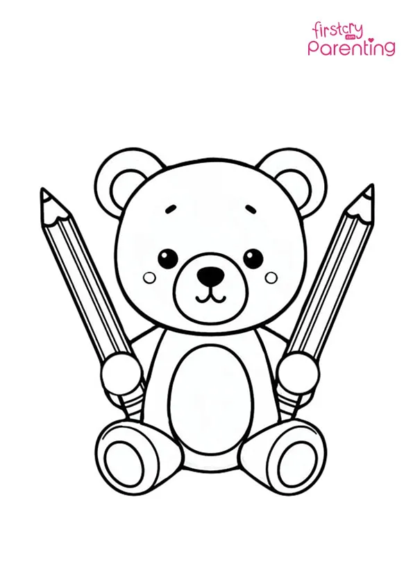 Teddy Bear Coloring Pages: Free Printable Sheets, Pictures and Images ...