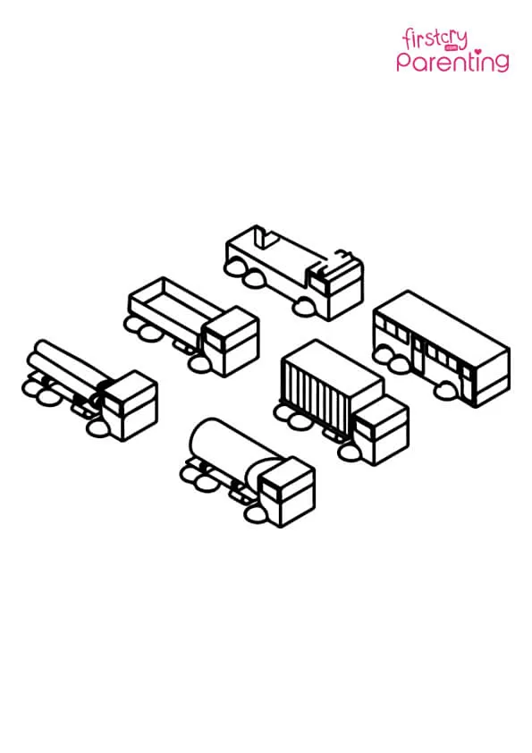 Easy Printable Van Coloring Pages for Kids