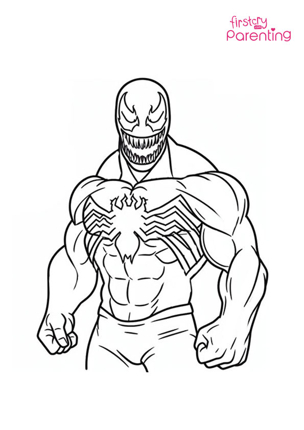 Venomized Hulk Coloring Page Printable Coloring Page for Kids ...